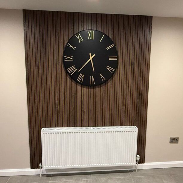 SAM5564 Chocolate Oak Slat Wall Panelling - SAM Mouldings